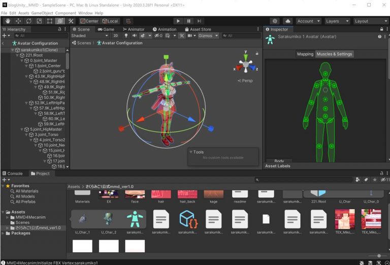 【初心者向け】UnityにMMDモデルを変換して動かしてみよう！【MMD4Mecanim】 | TeChreate